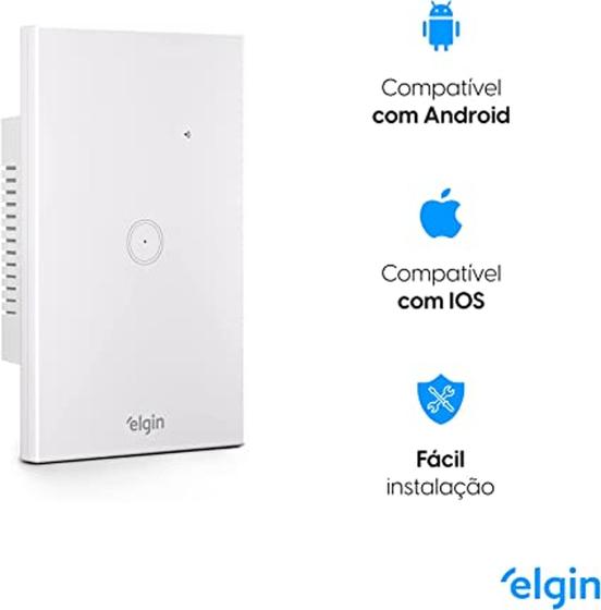 Interruptor Intel Elgin 1 Botão Touch Wi-fi - Suporte para Celular ...