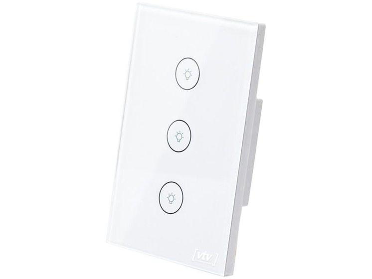 Interruptor Inteligente de Iluminação VTV-123 - VTV Smart sem Fio Wi-Fi ...