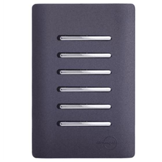 Interruptor Novara 6 Teclas Paralelas Preto Luxo - Dicompel - Interruptores - Magazine Luiza