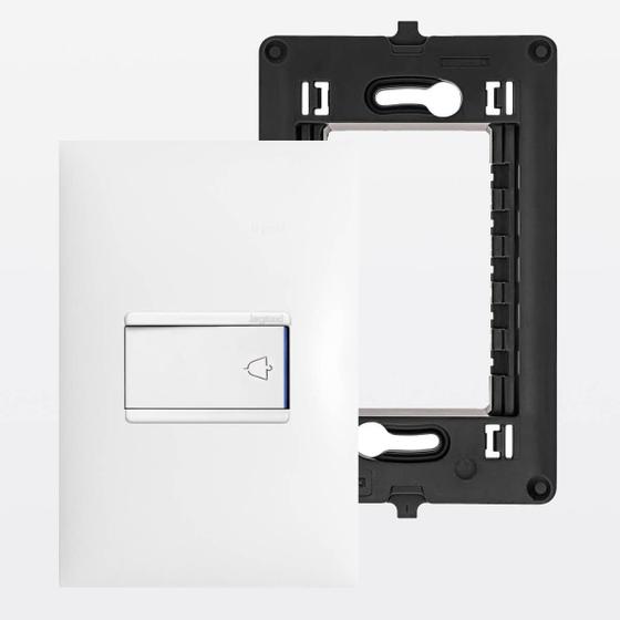 Interruptor Pulsador Pial Plus+ Legrand Com Suporte e Placa 4x2 Legrand ...