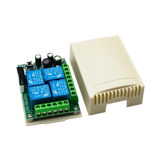 Interruptor Sem Fio Universal 4ch Módulo Receptor De Relé 110v 130v ...