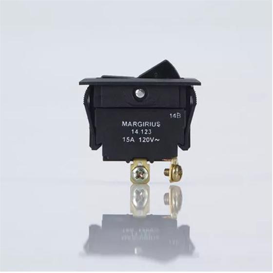 Interruptor Tecla Unipolar 14123 15A Margirius - MAR GIRIUS - Interruptores - Magazine Luiza