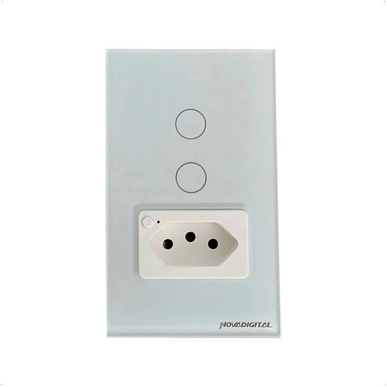 Interruptor Tomada Inteligente Wi-Fi 2 Botões NovaDigital - Nova ...