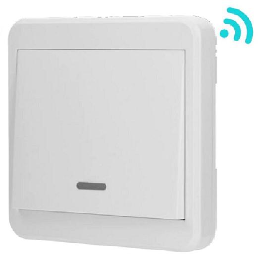 Interruptor Transmissor de Parede 1 Botão Sem Fio RF 433 Mhz - MSS ...
