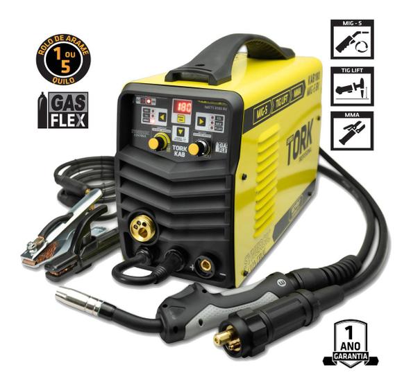Inversor Aparelho de Solda 180A Bivolt 127/220V 3 em 1 Signérgica Tig ...