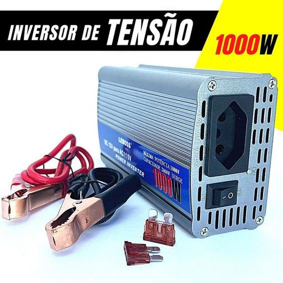Inversor Conversor 12v Para 220v Potência 1000w Veicular Transformador Tensão Leboss Lb-521a ...