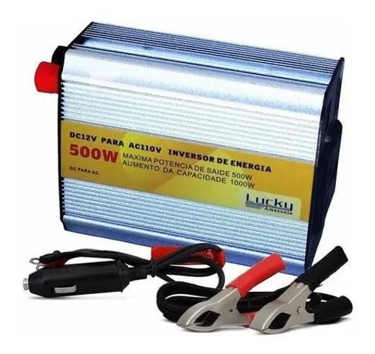 Inversor Conversor Veicular 500W De Potência Dc 12V Ac 110V - Lucky ...