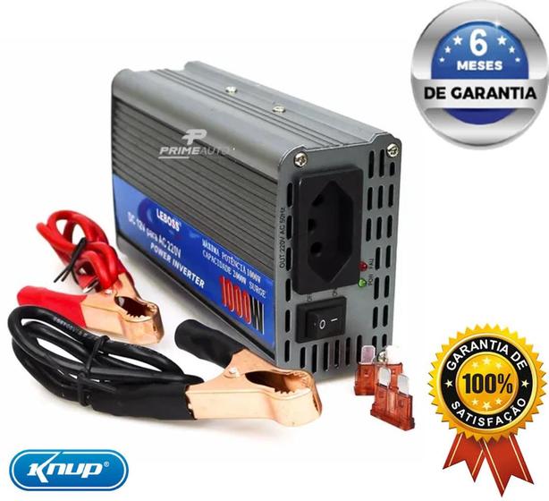 Inversor De Tensão 12v Tomada110v 1000w Knup/Leboss Transformador Lb521 - Inversor Transformador ...