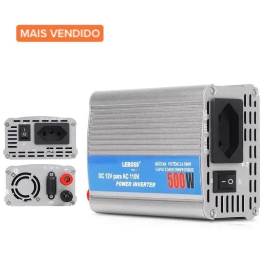 Inversor De Tensão 500w 12v 110v Transformador Onda Senoidal - Leboss/Knup - Inversor ...
