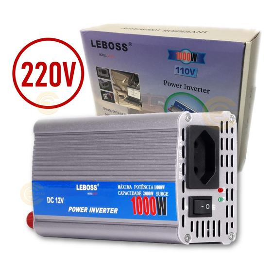 Inversor de Tensão Conversor 12v 110v ou 220v Potência 1000w Veicular - LEBOSS - Inversor ...