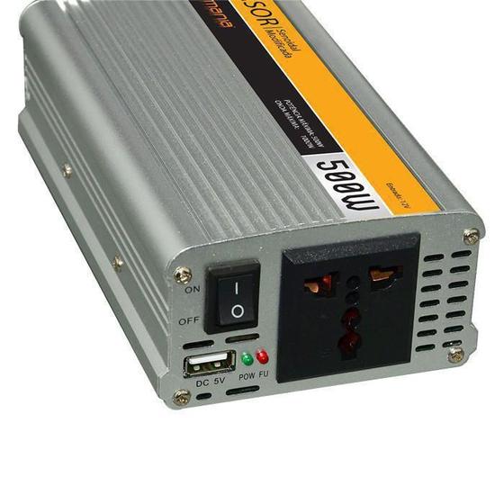 Inversor De Tensão Veicular Mais Mania 12V Para 220V - 500W - Inversor Transformador - Magazine ...