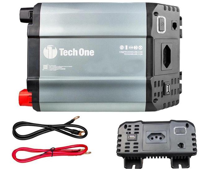 Inversor de voltagem 1000w 12v - 110v marca tech one - Elétrica de Carro - Magazine Luiza