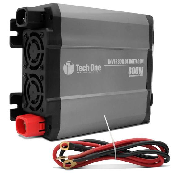 Inversor de Voltagem Tech One 800W 24V para 220V com USB Transformador ...