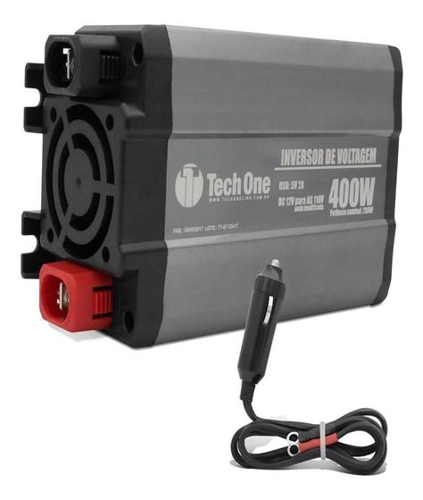 Inversor Tech One 400W 12V para 110V Conversor Tomada USB - TECHONE - Elétrica de Carro ...