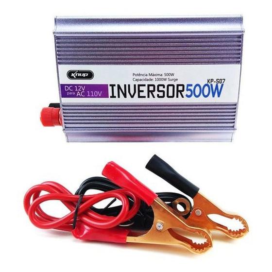 Inversor Veicular de Energia Com Usb 500w De 12v Para 110v Knup KP-507 - Elétrica de Carro ...
