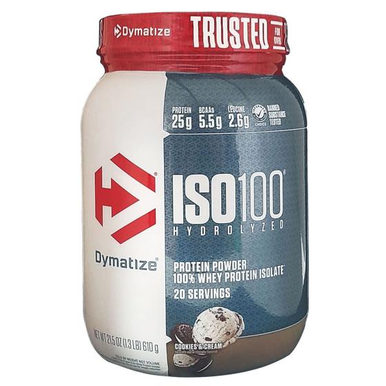 ISO 100 Hidrolisado Sabor Biscoito e creme 600g (cookies & Cream1,3lbs ...