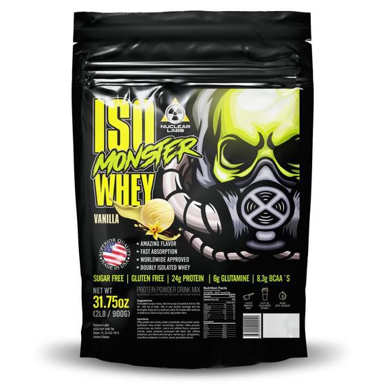 Iso Monster Whey Isolado Importado 2Lbs 900G Vanilla - Nuclear Labs ...