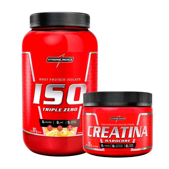 Iso Triple Whey Isolado IntegralMedica 900g + Creatina 150g ...