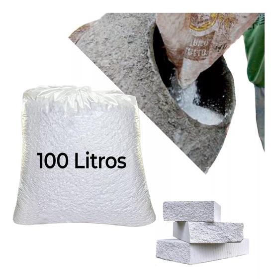 Isopor TRITURADO flocado 100 litros para concreto leve - Mgonline ...