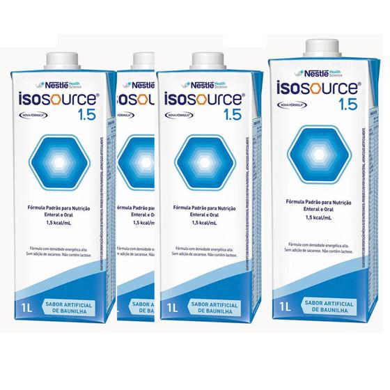 ISOSOURCE 1.5 1 LITRO kIT COM 6 UNIDADES - Nestle - Nestlé - Bebida ...