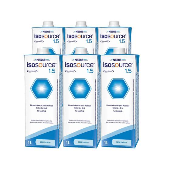 Isosource 1.5 1000ml Nestlé Kit Com 6 Unidades Fórmula Alimentação e ...