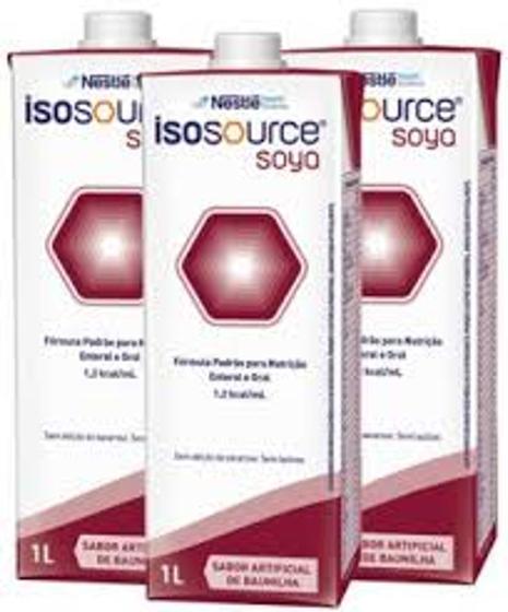 Isosource soya 1 litro sa kit com 3 unidades - Nestle - Bebida Funcional - Magazine Luiza