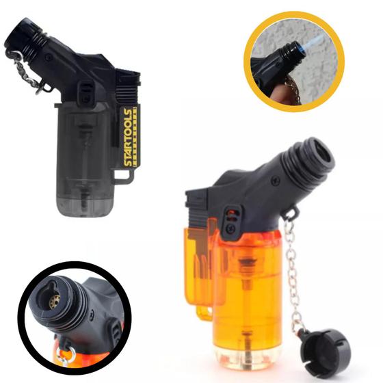 Isqueiro Mini Maçarico Recarregavel Ultra Chama Premium 2 cores ...