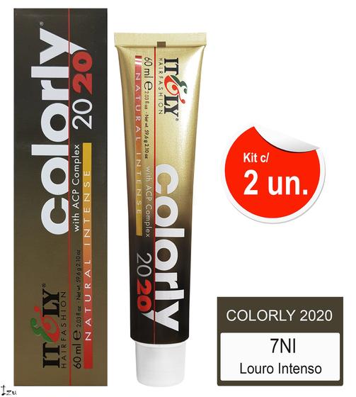 Itely Kit c/2 Tintas Colorly 7NI Louro Intenso 60 ml - Tinta de Cabelo ...