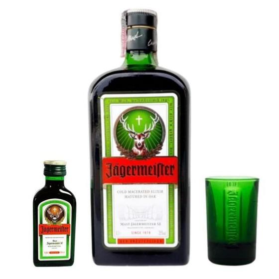 Jagermeister Aperitivo 700 ml + Miniatura 20ml + Copo Shot ...