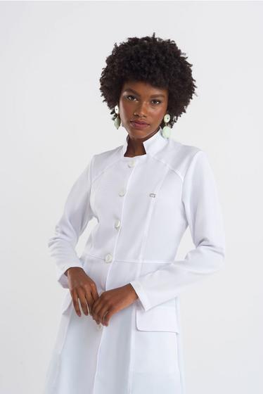 Jaleco Dra.Cherie Taylor feminino Branco - Delise Boutique - Capa e Avental para Cabeleireiro ...