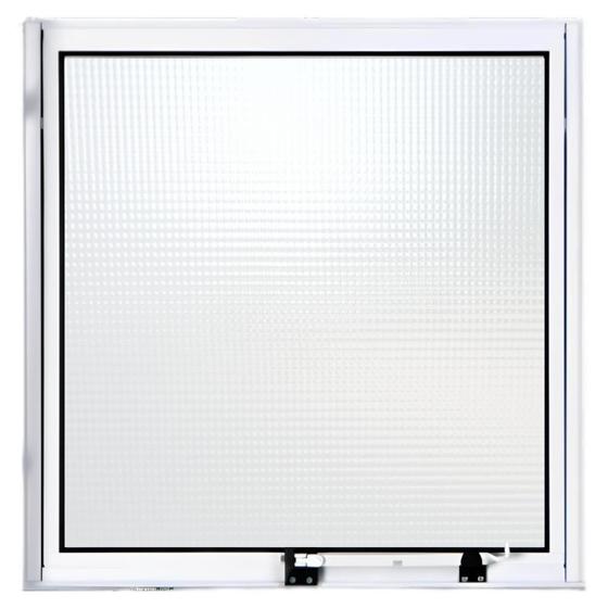 Janela Vitro Max Ar Sem Grade De Aluminio Branco Liso 60x60 Com Vidro ...
