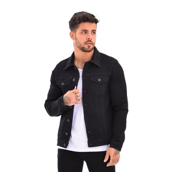 Jaqueta Jeans Masculina Tradicional Casual Versátil - ECXO JEANS ...