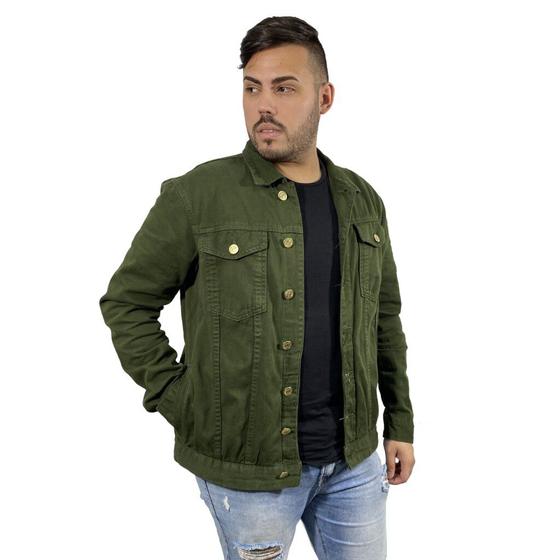 Jaqueta Jeans Masculina Tradicional Casual Versátil - ECXO JEANS ...