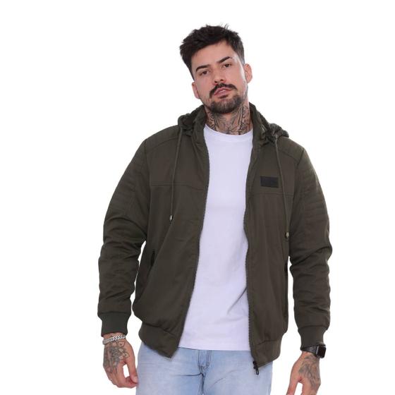 Jaqueta Masc Sarja Forrada Red Nose Capuz Removível Matheus - Lagun ...