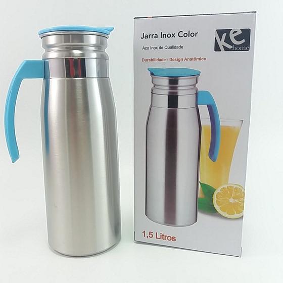 Jarra Inox Com Tampa 1,5L Para Água ou Suco Ke Home - Jarra - Magazine ...