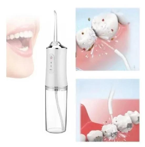 Jato De Agua Oral Irrigador Limpeza dos Dentes Gengiva Boca portátil ...