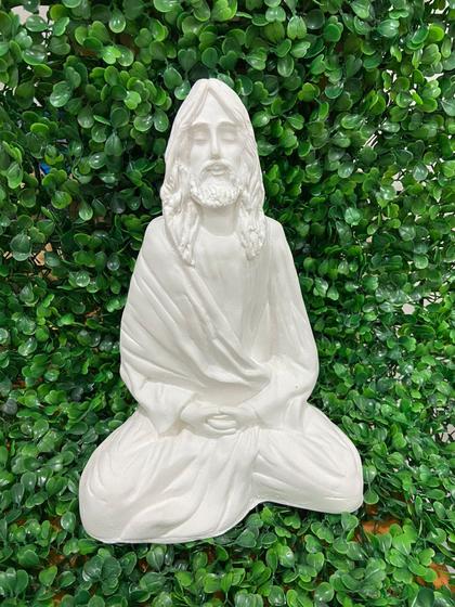 Jesus Cristo Meditando 25cm (Peça Crua) - Arteemcasarg - Imagens de ...
