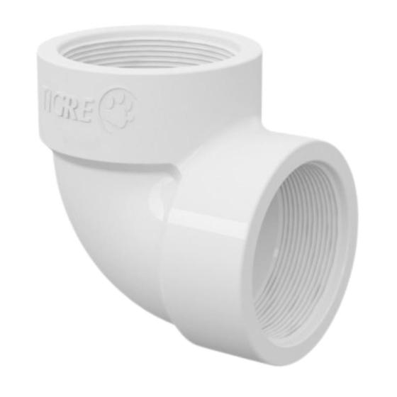 Joelho Cotovelo De 90 Rosca PVC Branca Para Canos De Água De Esgoto De ...