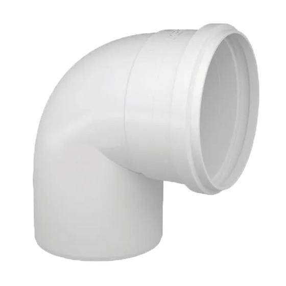 Joelho Cotovelo PVC Branco 75mm x 90º para Esgoto Plastilit - Cotovelo ...