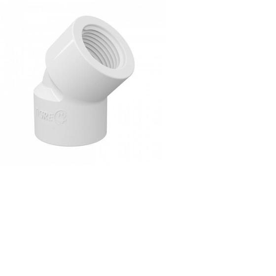 Joelho cotovelo rosca branco 45 x 1/2 roscavel tigre - Bucha Hidráulica ...