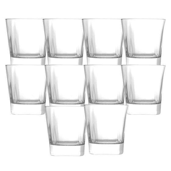 Jogo 10 Copos de Whisky Baixo em Cristal Bebidas 315ml Transparente Wolff - Copo de Whisky ...
