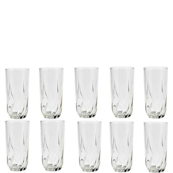 Jogo 12 COPOS VIDRO GROSSO Vienna 340ml Suco Agua Refrigerante Super resistente - CEDAR GLASS ...