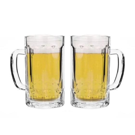 Jogo 2 Canecas de Chopp Cerveja Vidro Faces 400ml Lyor - Caneca de Chopp - Magazine Luiza