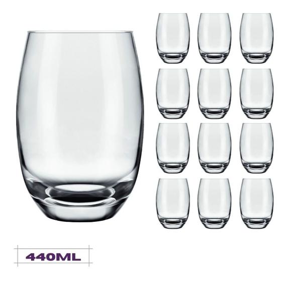 Jogo 6 Copos Redondos 450ml Transparente Suco Agua - PRATICASA - Copos - Magazine Luiza