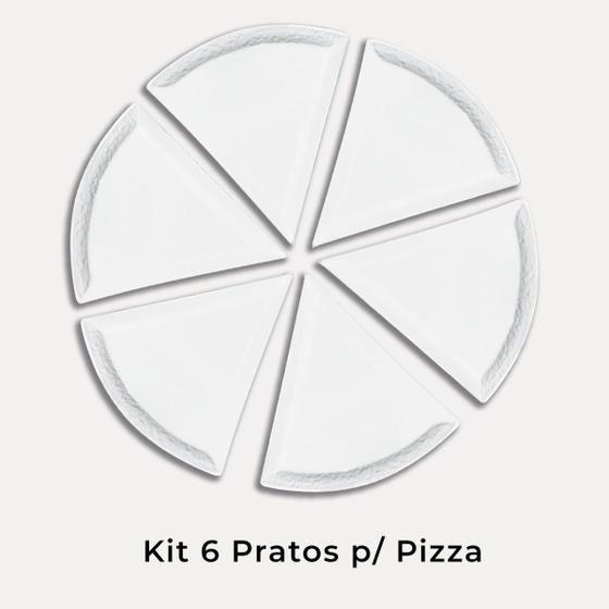Jogo 6 Pratos De Pizza Cerâmica Pode Assar Direto no Forno - Porto Seguro - Formas e Assadeiras ...