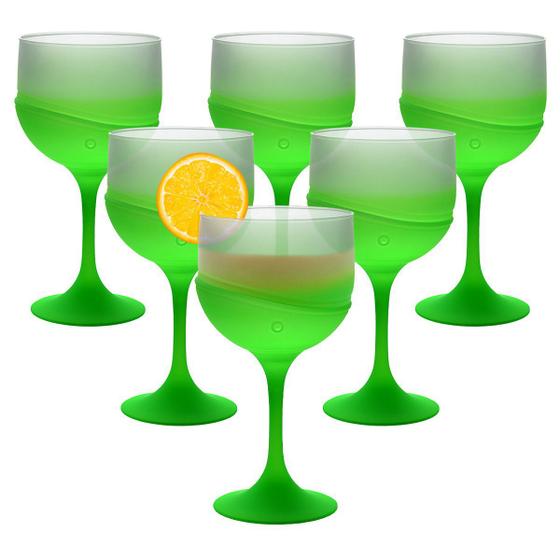 Jogo 6 Taças Neon Gin Tônica Drink 500ml Jateado Degradê - Wp Connect ...
