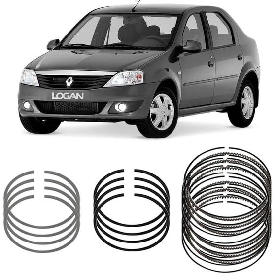 Jogo Anel Segmento Std Renault Logan 1.6 2008 A 2018 - Metal Leve ...