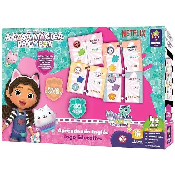 Jogo Aprendendo Inglês A Casa Mágica da Gabby Mimo Play 4+ 2158 - Mimo ...