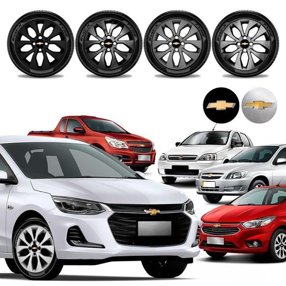 Jogo calota Chevrolet Onix Prisma Celta Montana Corsa Aro 14 - GFM ...