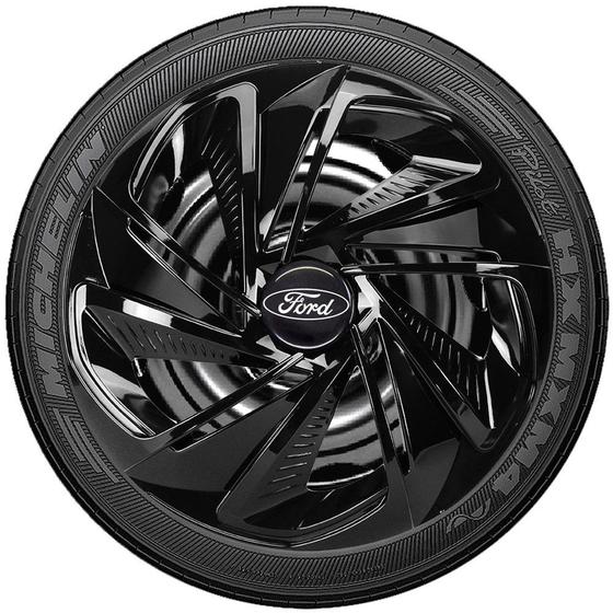 Jogo Calota Esportiva Aro 14 Nitro Preta Ford Ka Fiesta - Elitte ...
